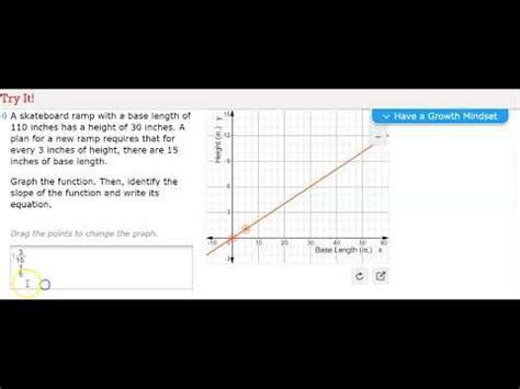 6-3 Construct Functions to Model Linear Relationships - YouTube