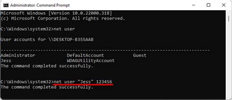 reset windows 11 password using command prompt without disk