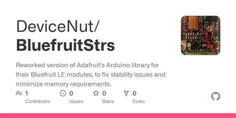 GitHub DeviceNut BluefruitStrs Reworked Version Of Adafruit S Arduino Library For Their