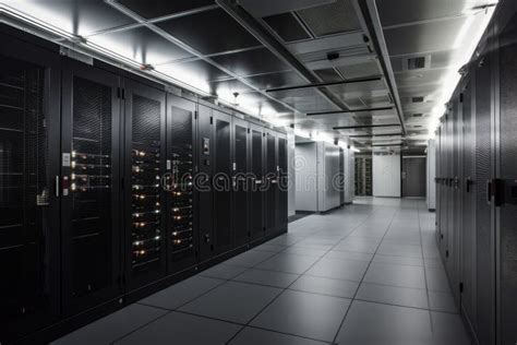 Data Center With Security And Fire Prevention Systems Including Smoke