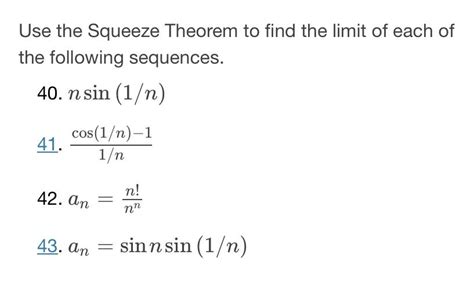 I M Having Trouble With These Squeeze Theorem Problems In The Textbook