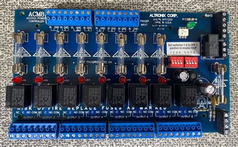 Altronix Acm8 Access Power Controller Board 8 Fused Outputs For Sale Online Ebay