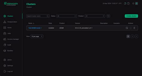 Actions To Manage An Adqm Cluster Adqm Arenadata Docs