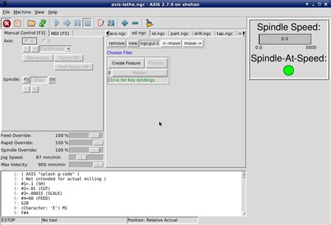 Axis NGCGUI LinuxCNC