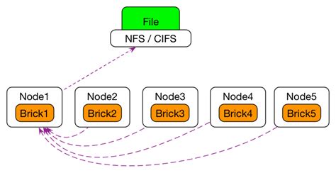 使用 NFS Gluster Storage System