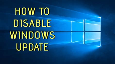 How To Permanently Disable Windows 10 Update YouTube
