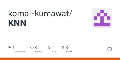 GitHub Komal Kumawat KNN