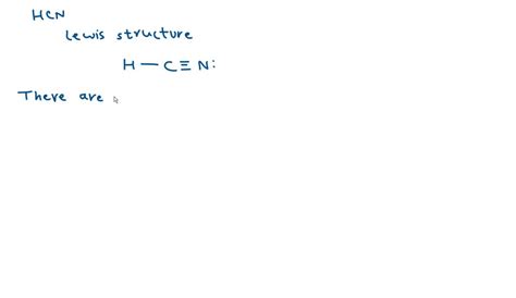 ⏩solved Draw The Lewis Structure For Hcn Indicate The Hybrid… Numerade