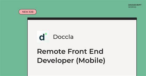 javascript works on linkedin remotework remotejobs react
