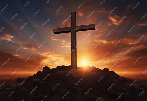 Premium Photo Cross Powerpoint Template In The Style Of Rodenstock Imagon