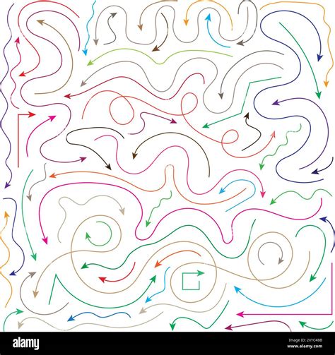 Colorful Abstract Lines Curvy Lines With Different Angles Curved
