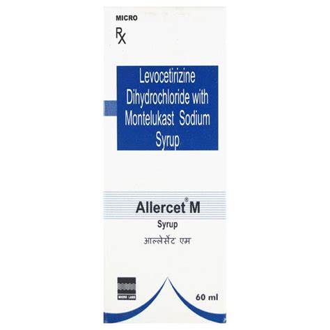 Buy Allercet M Syrup 60ml Online At Upto 25 Off Netmeds