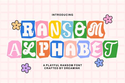 Ransom Alphabet Font By Dreamink 7ntypes · Creative Fabrica