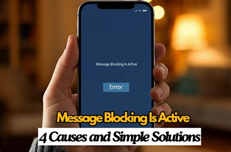 Message Blocking Is Active 4 Causes And Their Simple Solutions Coruzant Technologies