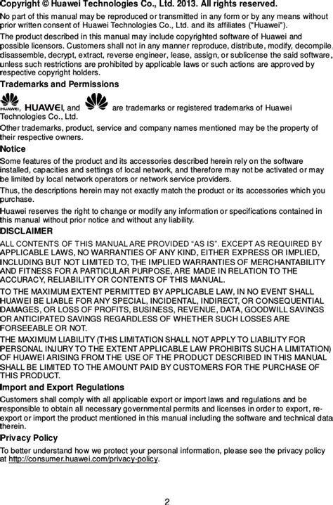 Huawei Technologies F Fixed Wireless Terminal User Manual