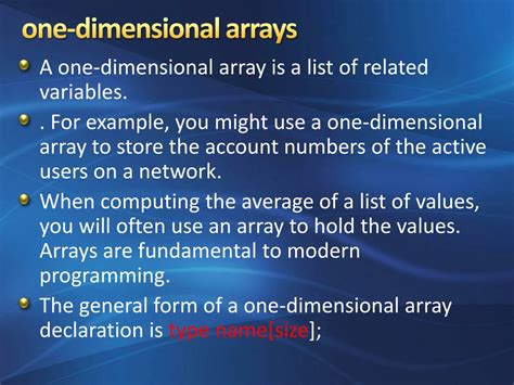 Ppt Arrays المصفوفات Powerpoint Presentation Free Download Id9271529
