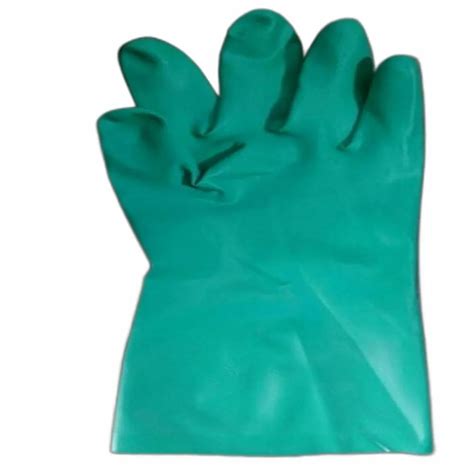 Rubber Washable Green Full Safety Gloves For Construction At Rs 65