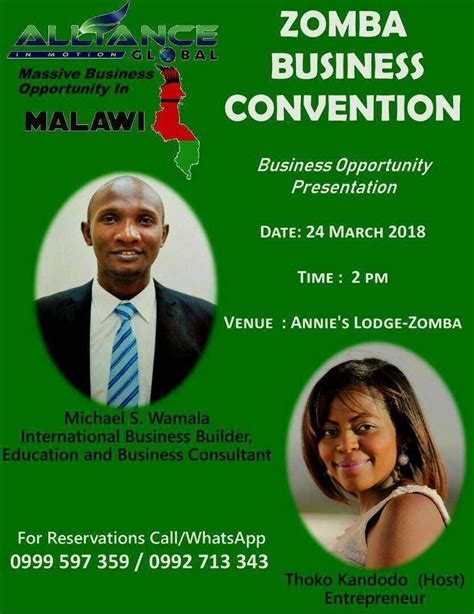 Zomba Is Blessed Make It Appointment To Attend Levison Chimlala