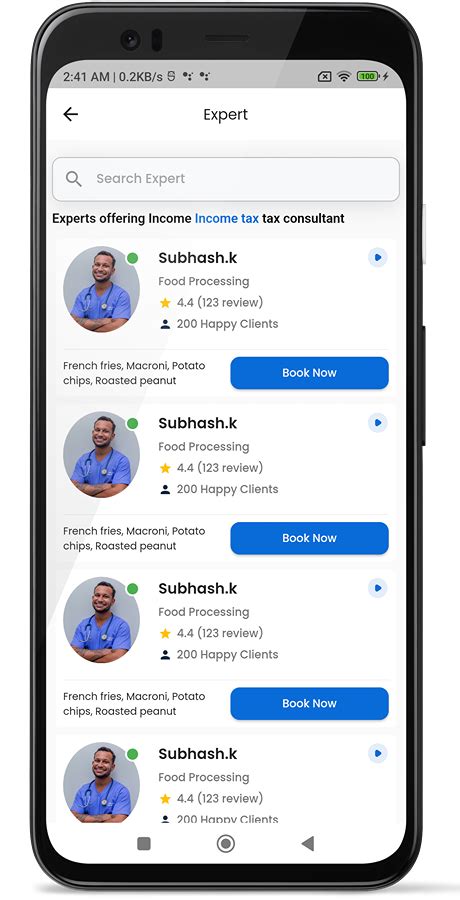 Consultancy Booking App Book Any Consultant App Ui Android And Ios
