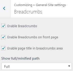 Breadcrumbs Customizer How To Work With Customizer