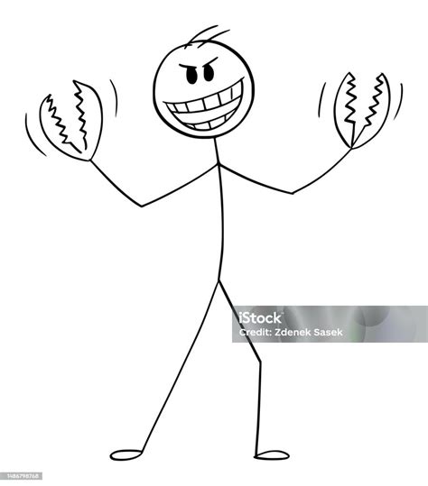 게 발톱을 가진 사람 또는 악당 괴물 벡터 만화 스틱 그림 그림 가공의 인물에 대한 스톡 벡터 아트 및 기타 이미지 가공의 인물 갈고리 발톱 게 Istock