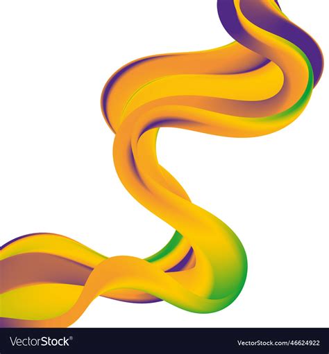 Abstract Smooth Wave Design Element Wind Vector Image