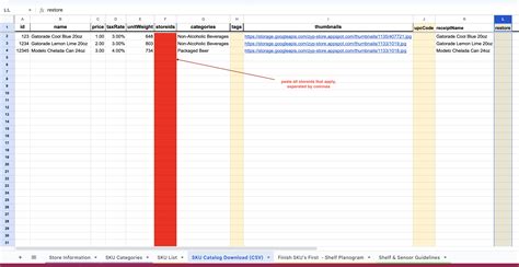 Bulk Import Export Audit Log SKU Catalog Zippin