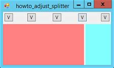 C Helper Programmatically Adjust The Splitter In A SplitContainer Control In C