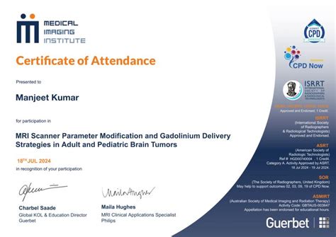 Manjeet Kumar On Linkedin I Am Sharing With You My New Certificate Which Is On This Topic Mri