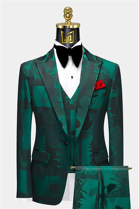Green And Black Wedding Tuxedo Green Wedding Suits Allaboutsuit
