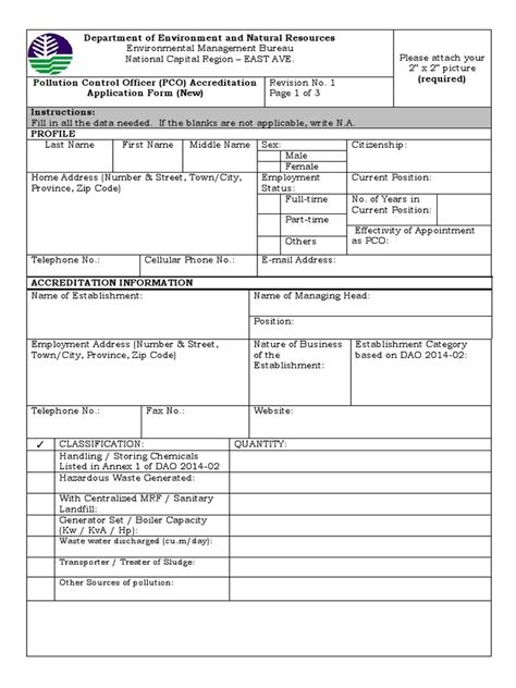 Pco Accreditation Application Form Pdf Notary Public Pollution