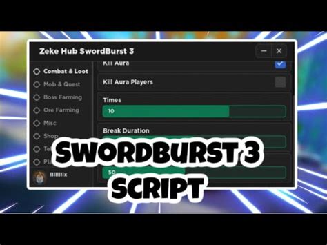 NEW Swordburst 3 Script Auto Farm Boss Mobs Auto Chest Kill Aura AND MORE PASTEBIN