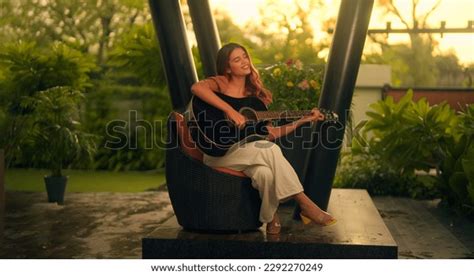 Beautiful Indian Woman Sitting On Chair Stock Photo Shutterstock