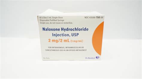 Dr Reddys Naloxone Hydrochloride Injection Usp 2 Mg 2 Ml Box Of 81