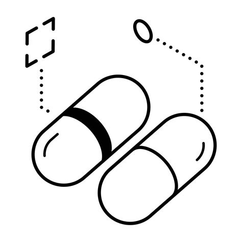 Trendy Line Icon Denoting Capsules 9835494 Vector Art At Vecteezy