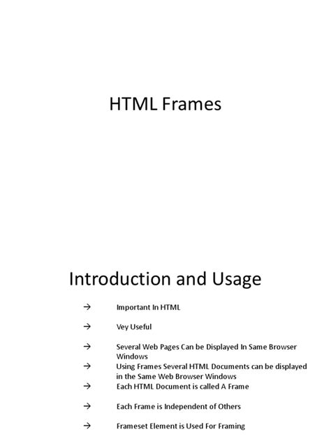 html frames pdf html cyberspace