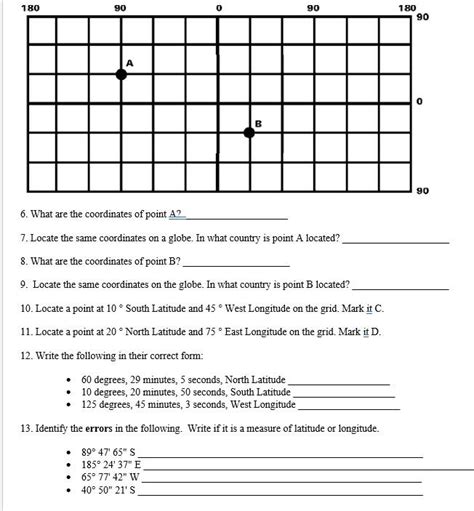 solved part 3 locating latitude and longitude answer the