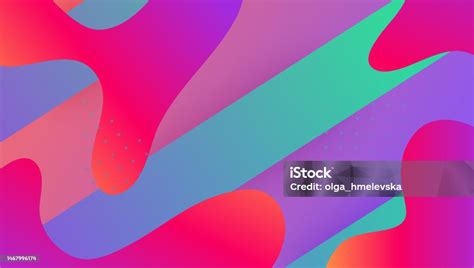 레인보우 포스터 기술 배경 플랫 모던 레이아웃 웨이브 랜딩 페이지 액체 요소 바이올렛 트렌디 한 디자인 유체 모양 생생한 프레임 라일락 레인보우 포스터 0명에 대한 스톡