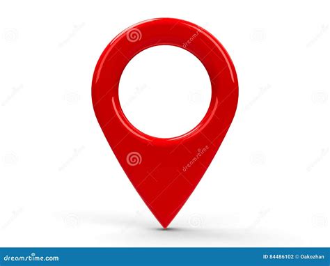 red map pointer stock illustration illustration of internet 84486102
