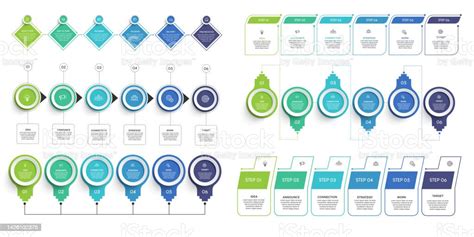 데이터 비즈니스 시각화 요소 배경 템플릿을 위한 비즈니스 타임라인 인포그래픽 단계 0명에 대한 스톡 벡터 아트 및 기타 이미지 0명 4 5 Istock