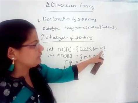 Two Dimensional Array In C Programming Language In Hindi Lec C Programming Tutorial In Hindi