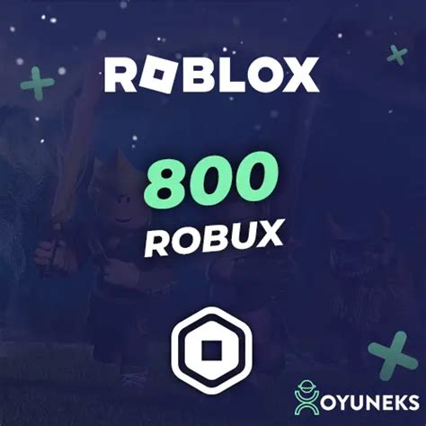 Roblox 800 Robux Oyuneks