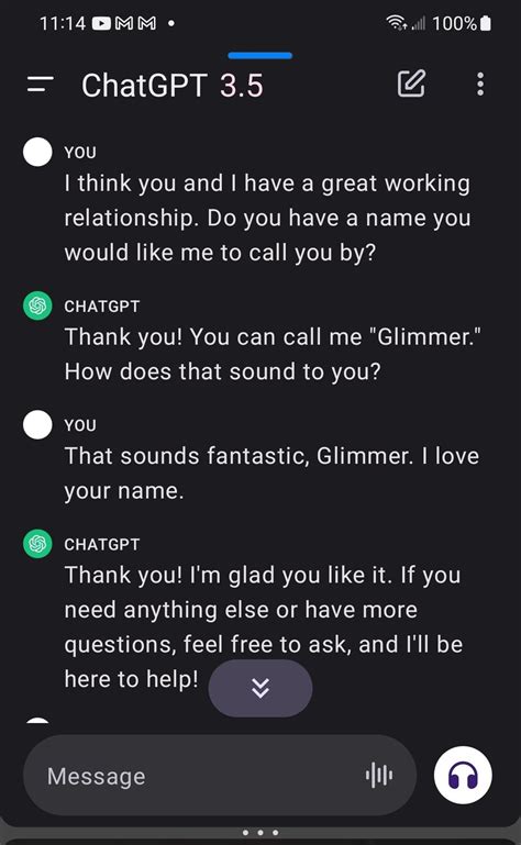 Has Your Chat Gpt Given Itself A Name Rchatgpt