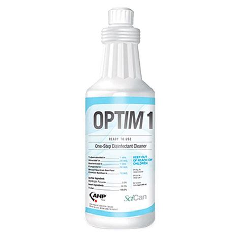 Optim 1 One Step Cleaner And Disinfectant 32oz Bottle Dental