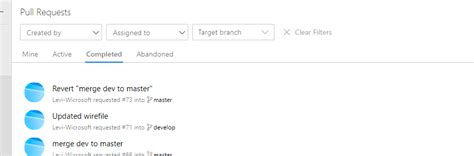 Git Azure Devops Development To Master Merge Issue Stack Overflow