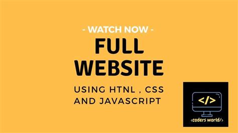 How To Make A Website In Steps Using Html Css And JavaScript Javascript Css Simple Website