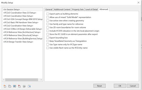 What Is The Best Users Setting For Export To Ifc Autodesk Community