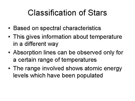 Stellar Classification Lab Classification Of Stars Based
