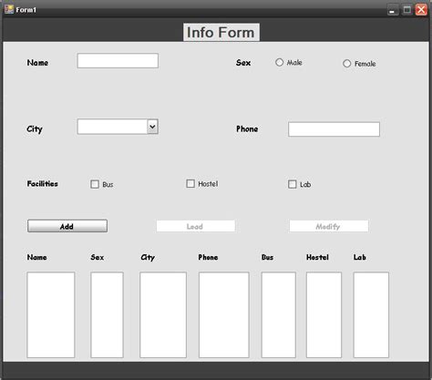 Student Form SourceCodester