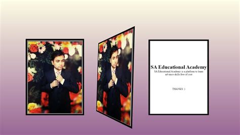 How To Create 3d Flip Cards In Html And Css Sa Educational Academy Youtube